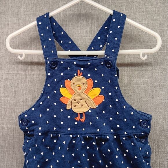 Carter's | Dresses | Carters Baby Girl Turkey Dress Jumper Navy Blue ...